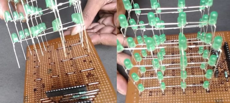 How to make LED Cube 4x4x4 Using Arduino